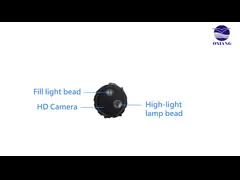 Portable Police Worn Cameras DVR LED 8000mAh Battery With Flashlight