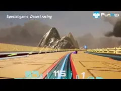 Indoor 9D Virtual Reality Simulator Moto Racing Vivid For Amusement Park