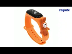 Rectangular Quartz Kids Watch Cartoon Electronic Thermoplastic Silicone Cartoon