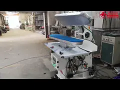 Automatic PLC Laundry Steam Press Vertical Pressure Adjustable Safety