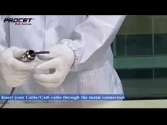 Ethernet PoE Surge Protectors 60W 10KV RJ45 Wall Mounted IP67 Single Port