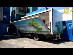 RV Shipping Container Exhibition Trailer Rollover Prefabricated Energy Saving