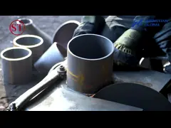 Round Carbon Steel Pipe Reducer Eccentric / Concentric Seam Welded