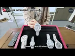 Jewelry Plating Moissanite Watch 9.25mohs Hardness Brilliant Eco- Friendly