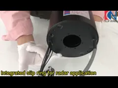 Integrated Industrial Slip Ring Through Hole Rotating Aluminium Alloy For Radar