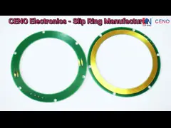 Flat PCB Pancake Slip Ring Rotary Joint 7mm Thickness For Excavator