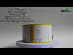 HDPE Cross Laminated Film White Flame Retardant For Label Printing