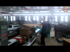 Cardboard Box Folder Gluer Machine Automatic PLC Control High Speed
