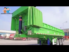 Bulk Goods Dump Semi Trailers 3 Axles Steel 50T Loading Self Unloading