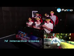 Interactive VR 7D Movie Theater Multi Dimensional Hydraulic Seat System