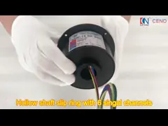 Hollow Shaft Through Hole Slip Ring 6 Channels Waterproof Low Noise