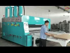 Vegetable Fruit Corrugated Box Printing Machine High Accurate Auto Count