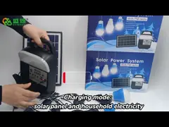 Portable Solar Home Lighting System Kit LED Mini 6000mAh Outdoor