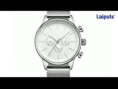 Three Needle Couple Quartz Watch Mesh Strap 12mm Dial 3ATM Waterproof