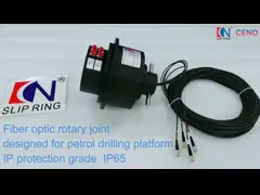 SM / MM Fiber Optic Rotary Joint IP65 FC Connector For Petrol Drilling Platform