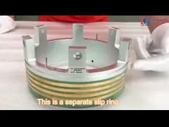 Low Torque Separate Slip Ring Two Half 300rpm 50Hz 140mm Through Bore
