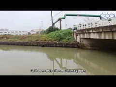 Mesh Gabion Box Galvanized Iron Wire Low Carbon Hot Dipped For River Banks