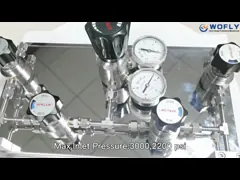 Gas Pressure Changeover Manifold Panel Stainless Steel Manual Double Side