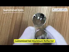 L‘alluminio 6061 riflette la luce con LED-Linsen XRE Q4/Q5