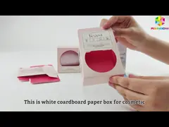 Cardboard Paper Box Packaging 0.5oz Embossing Logo For Skincare