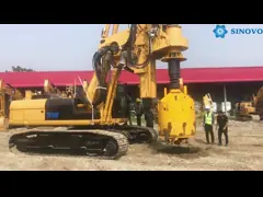 Caterpillar Base Rotary Drilling Rigs Hydraulic Powerful High Stability 130m Depth