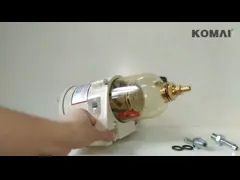 Heavy Truck Fuel Water Separator Filter Depth Type Circular Pore Structure
