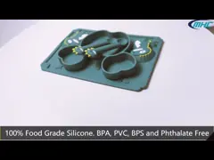 Food Silicone Baby Tray Lead Free Soft Lightweight Eco - Friendly