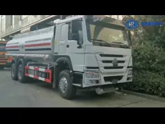 Fuel Tanker Truck 20m3 Carbon Steel Q235 6 x 4 371hp For Transportation