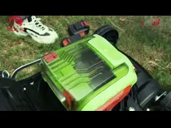 Cordless Garden Lawn Mower Hand Push Battery Powered Safe 4 In 1