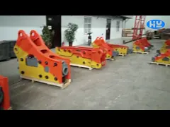 Alloy Steel Hydraulic Excavator Hammers Metallurgical Backhoe For Mining / Quarrying