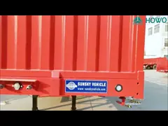 Fence Semi Flatbed Trailer 3 Axle 40FT High Strength Light Weight For Cargo