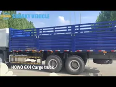 Cargo HOWO Dump Truck 6 X 4 Double Seats Left Drive Diesel 371HP Engine