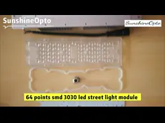 Tunnel SMD 3030 LED Lens 64 Points Directional Optical PC With PCB Module