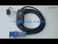 Fast Portable AC EV Charger 7KW High Power Temperature Detection Waterproof