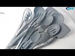 Gray Silicone Spatula Kitchenaid Easy Clean 12 Piece Support Dishwasherd