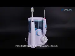 2 In 1 Countertop Water Flosser Toothbrush 600ml Rechargeable For Family
