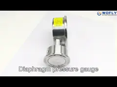 SS316 Gas Pressure Test Gauge 10 Bar Hygienic Diaphragm For Gas Cylinder
