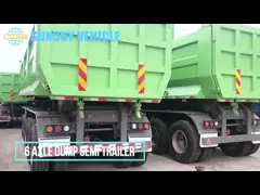 Dump Semi Heavy Duty Tipper Trailer 6 Axle 45 CBM Safety 100T Payload
