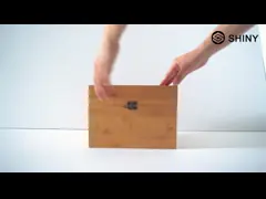 Wooden LCD Screen Video Gift Box 4.3 Inch 128MB Memory With Speakers