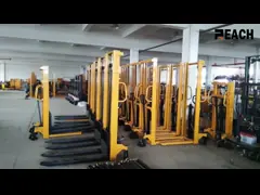 Adjustable Forks Manual Pallet Stacker Mast Steel High Capacity