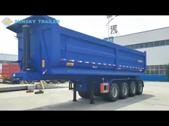 U Shape Heavy Duty Tipper Trailer Dump 4 Axle 45 m³ High Tensible