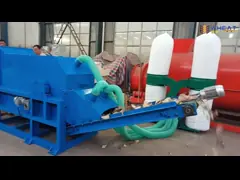 High Efficiency Cardboard Tube Shredder 16.5kw Large Scale For Waste Paper