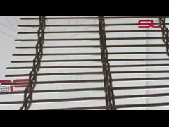 Metal Stainless Steel Architectural Mesh Cladding Free Oil For Construction