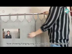 Stainless Steel Metal Mesh Drapery 7mm Od Flexible For Wall Curtain