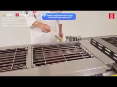 Electric Commercial Barbecue Grills 12.5KW Stainless Steel Open Type