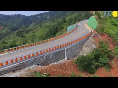 Highway Rolling Guardrail Barrier Foam Filled Energy Absorbing High Intensity