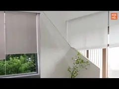 Remote Control Shangri La Curtains Ripple Folding Motorized For Living Room