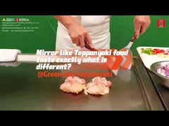 Restaurant Teppanyaki Grill Table 9KW Stainless Steel Mobile Electric Induction