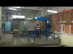 Macchina di taglio verticale Schaum di 1,68 kW installata per la fabbricazione di canape