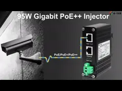 95W Gigabit PoE Injector Adapter Rj45 Poe DIN Rail / Wall Mount